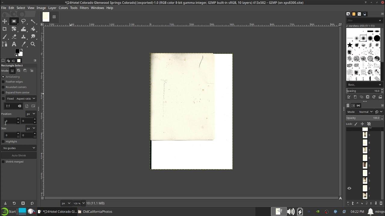 PDF to image using gimp Tutorial - YouTube
