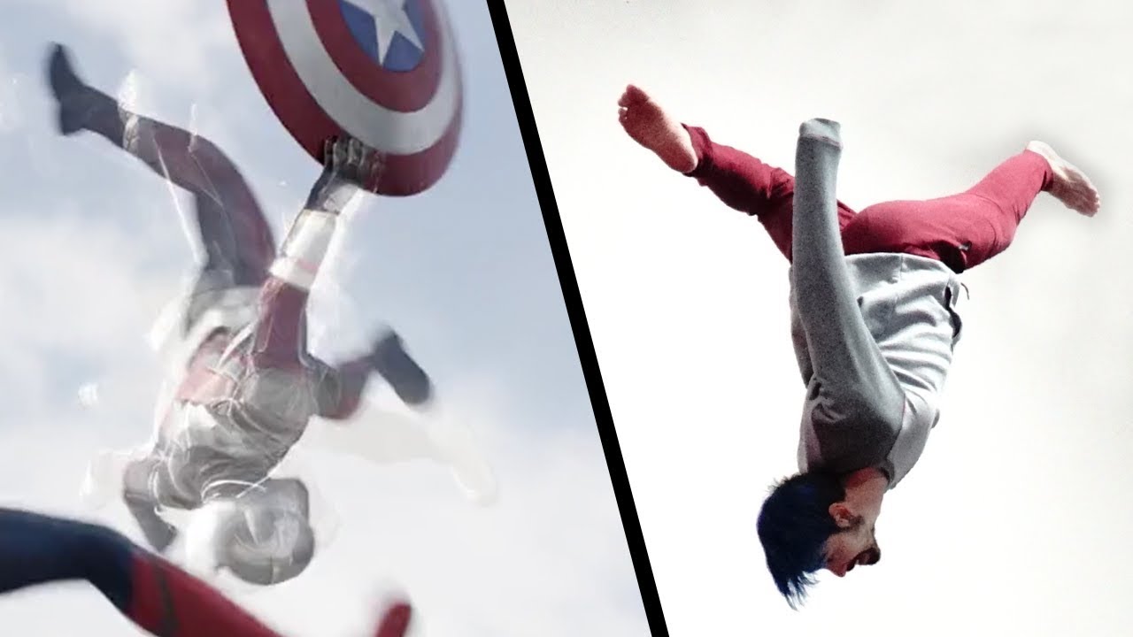Stunts From Captain America: Civil War In Real Life (Parkour) - YouTube