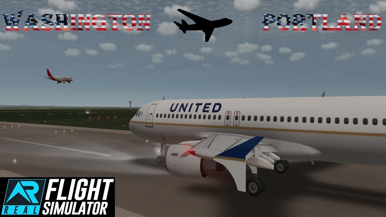 UNITED A320-200| Washington 🇺🇸 Portland| Hermoso cielo 🤩 {RFS PRO 2022 ...