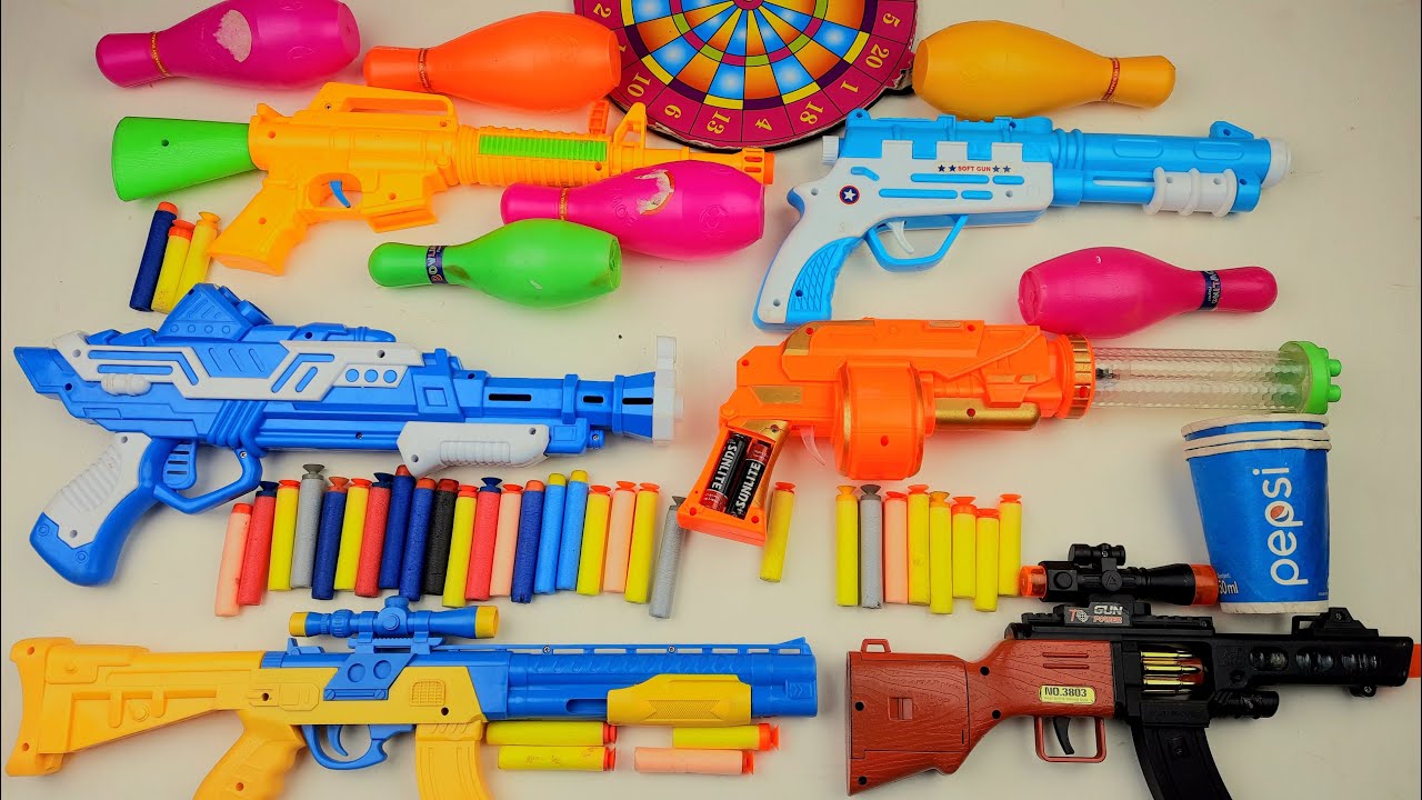 AR Guns Toys Potato Chips Sprite Can from the Box bullet,balloon,pepsi ...