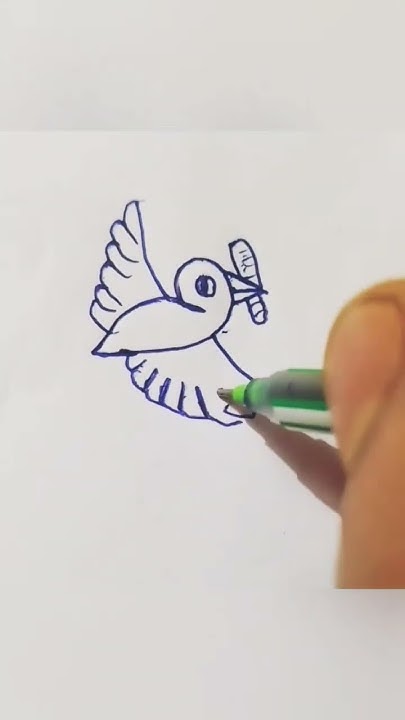 9= birds Darwing #youtubeshorts #speeddrawing #drawing - YouTube