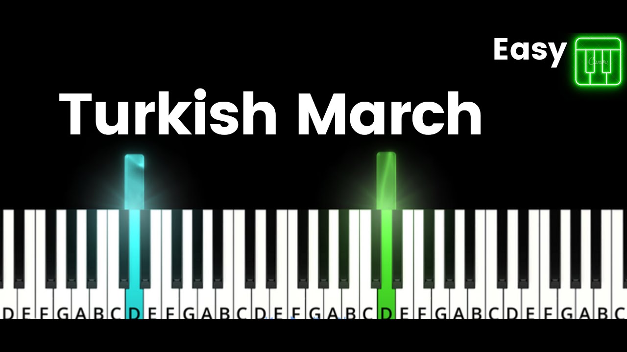 Mozart - Turkish March (Ronda Alla Turca) | EASY Piano Tutorial - YouTube