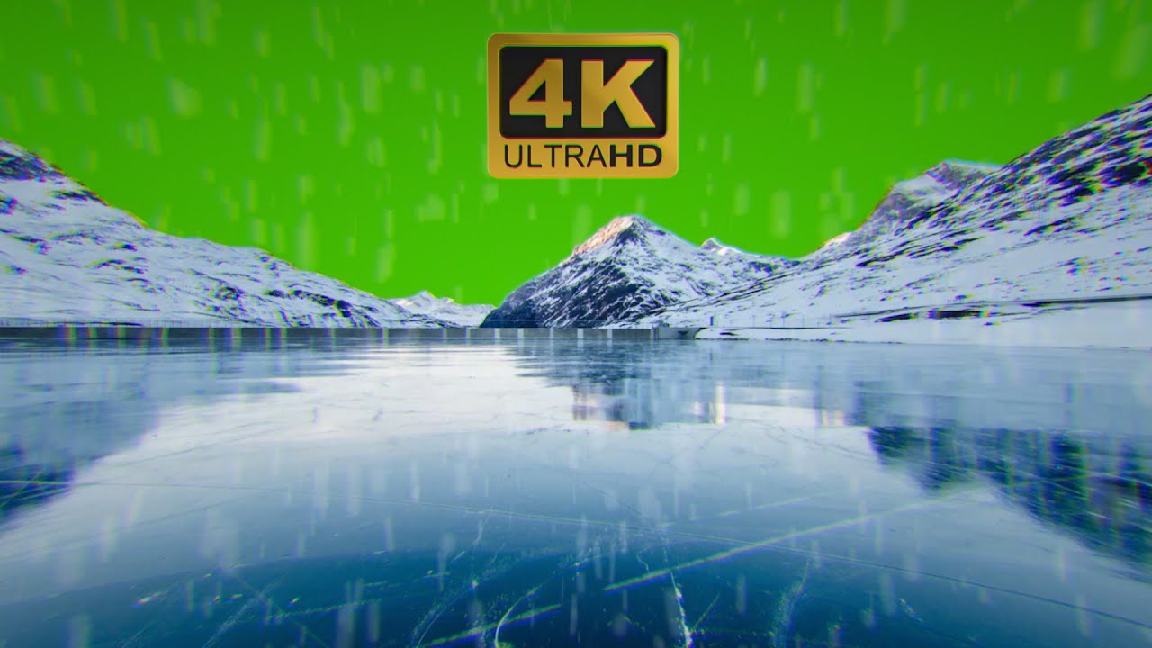 Snowy Christmas Landscape - Green Screen 4K - Free Use - YouTube