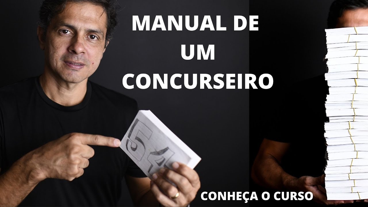 apresentação do curso MANUAL DE UM CONCURSEIRO - YouTube
