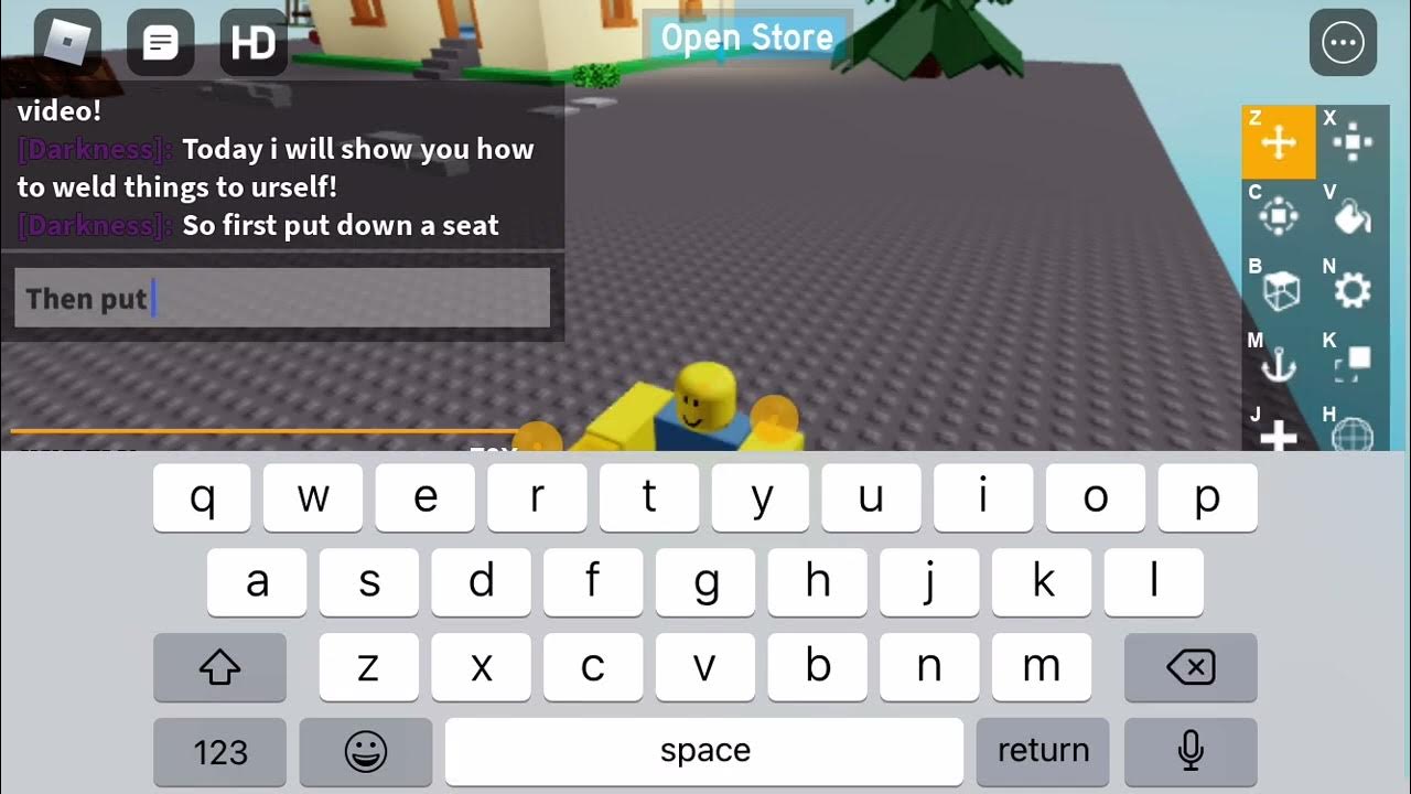 How to weld parts to ur body in F3X! - YouTube