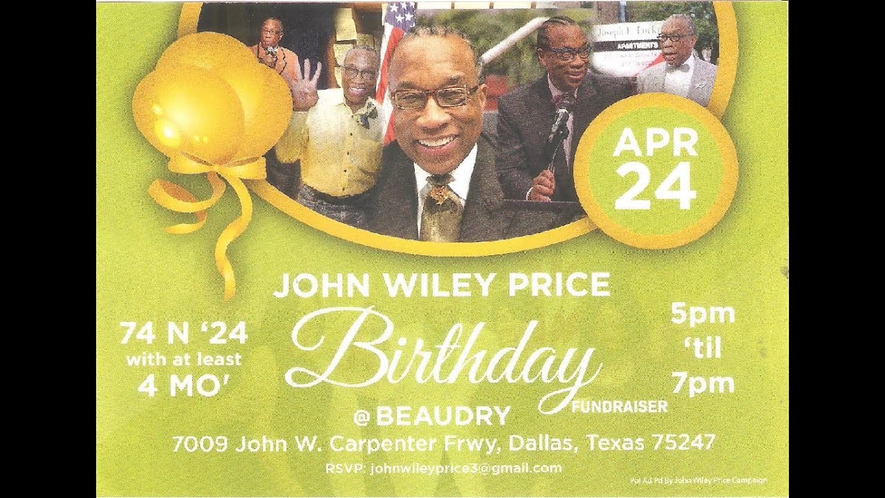 John Wiley Price Birthday 74 N '24 with at least 4 MO! - YouTube
