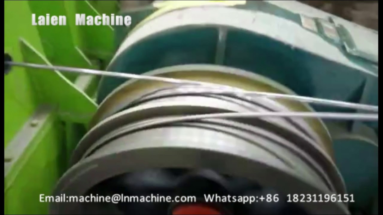 High speed cold rolled ribbed wire making machine - YouTube
