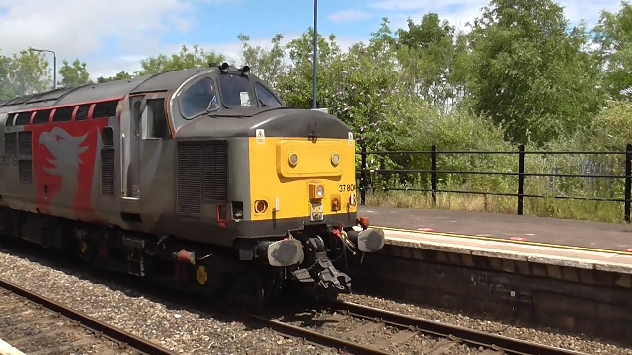 ROG Class 37's no's: 37800-37884 @ Chepstow {0W78} 27/06/2020. - YouTube