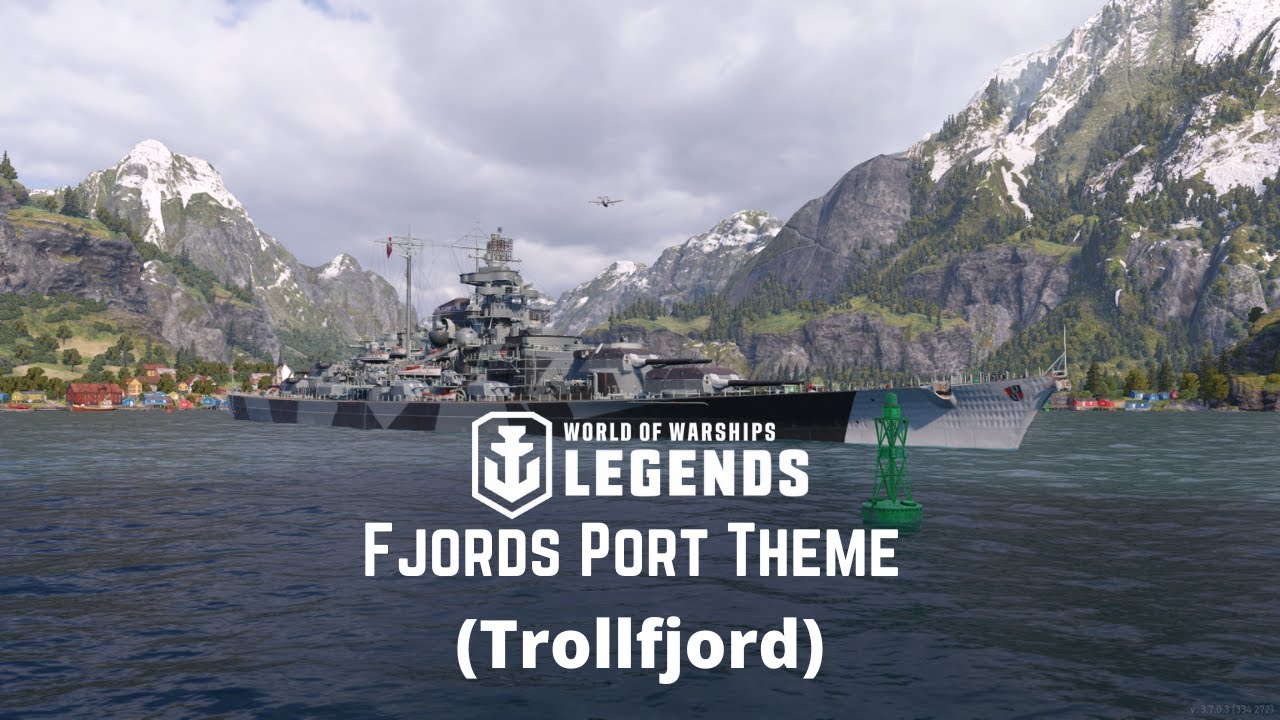 World of Warships Legends Fjords Port Theme! (Trollfjord) - YouTube