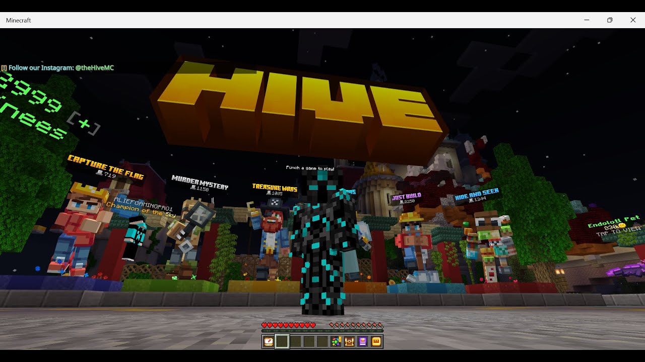 Minecraft HIVE gameplay - YouTube