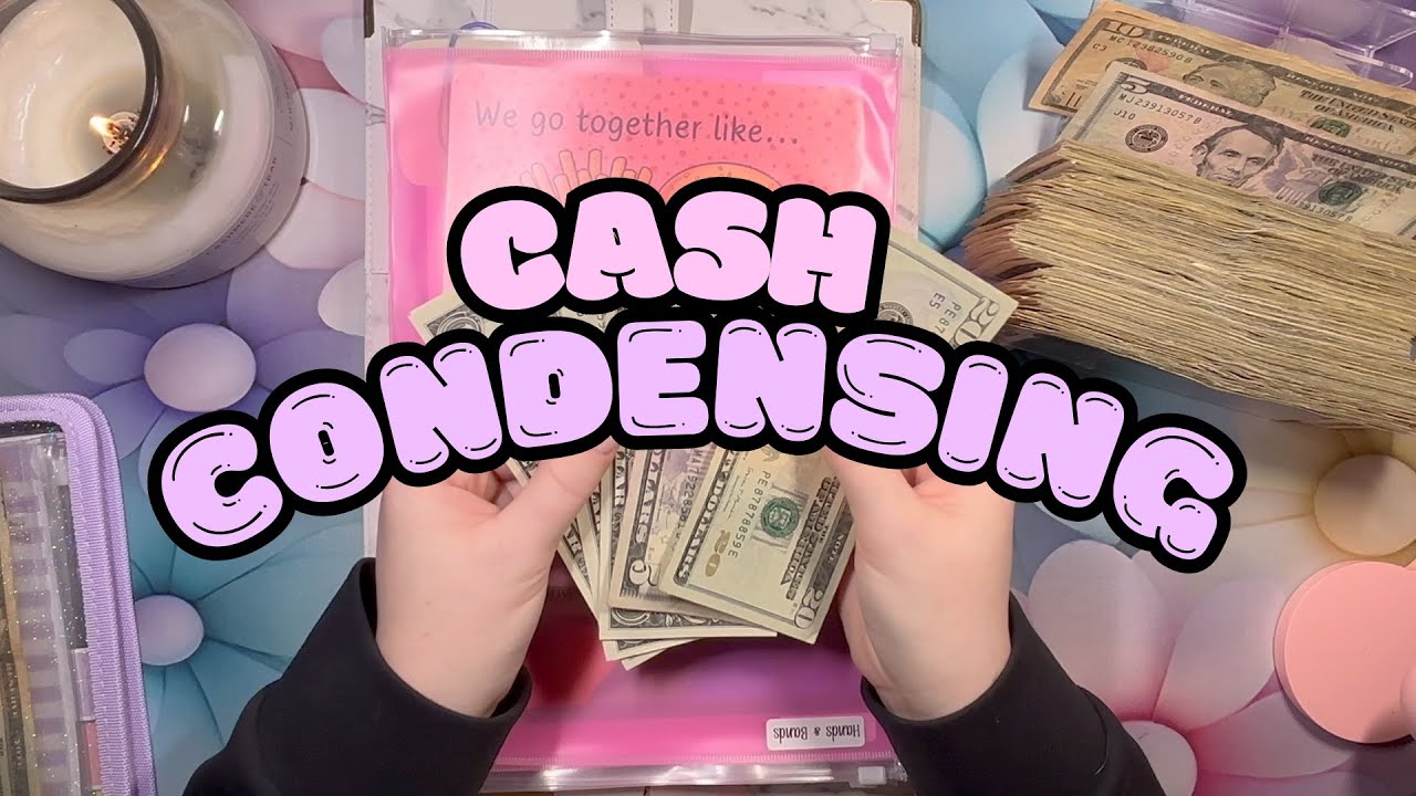 Cash condensing/ Removing ALL the one dollar bills! #budgetting #cash # ...