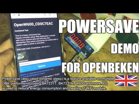 WiFi module dynamic sleep/power saving for BK7231 and W600 in OpenBeken ...