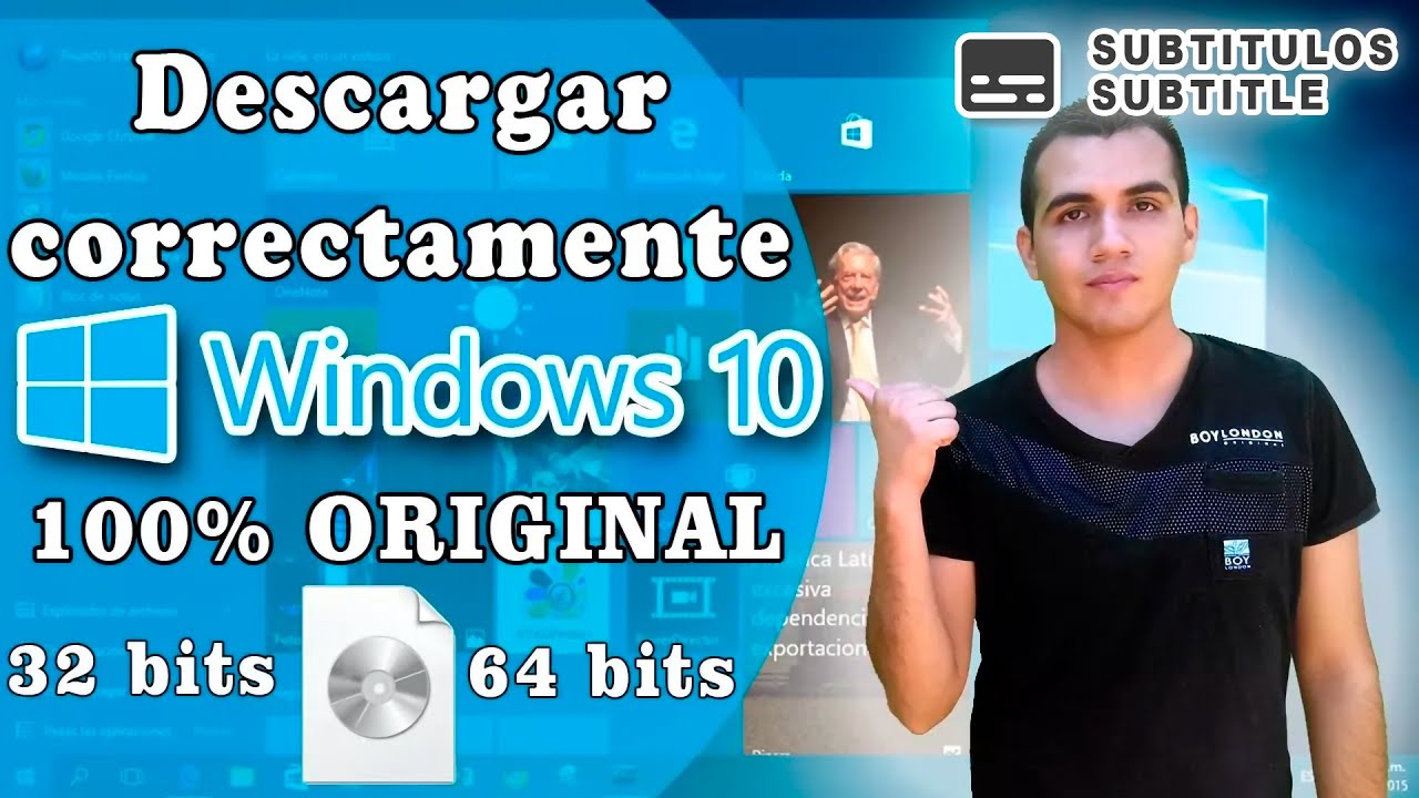 Descargar WINDOWS 10 correctamente 100% ORIGINAL 32 bits y 64 bits en ...