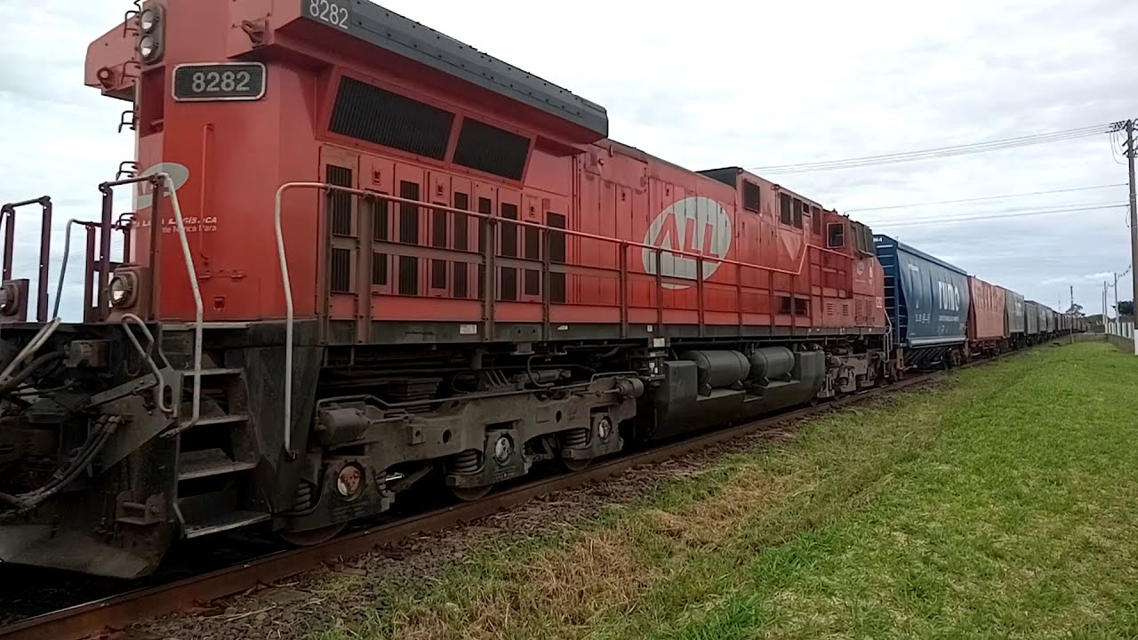 Ac44i Ex ALL Nº606 e Comandada Ac44i Ex ALL Nº8282 Vazio por Ibaté SP ...