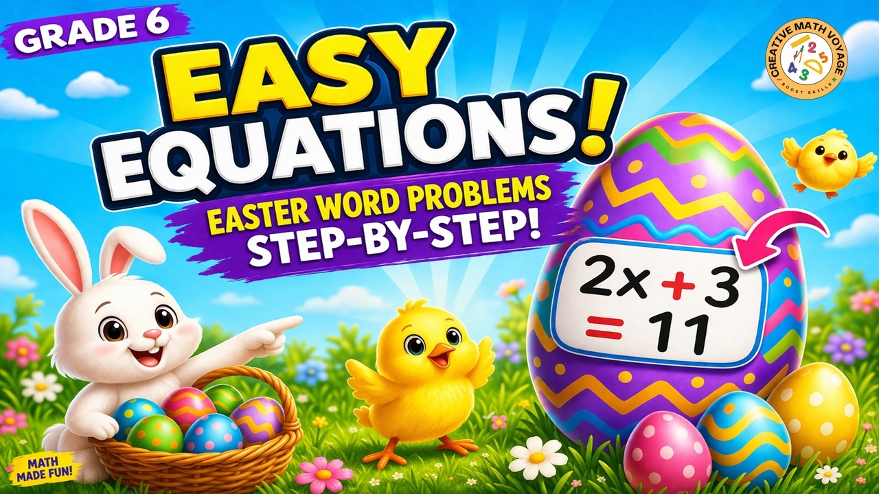 Crack the Easter Egg Equations! –Easter Special | Linear Equations in ...