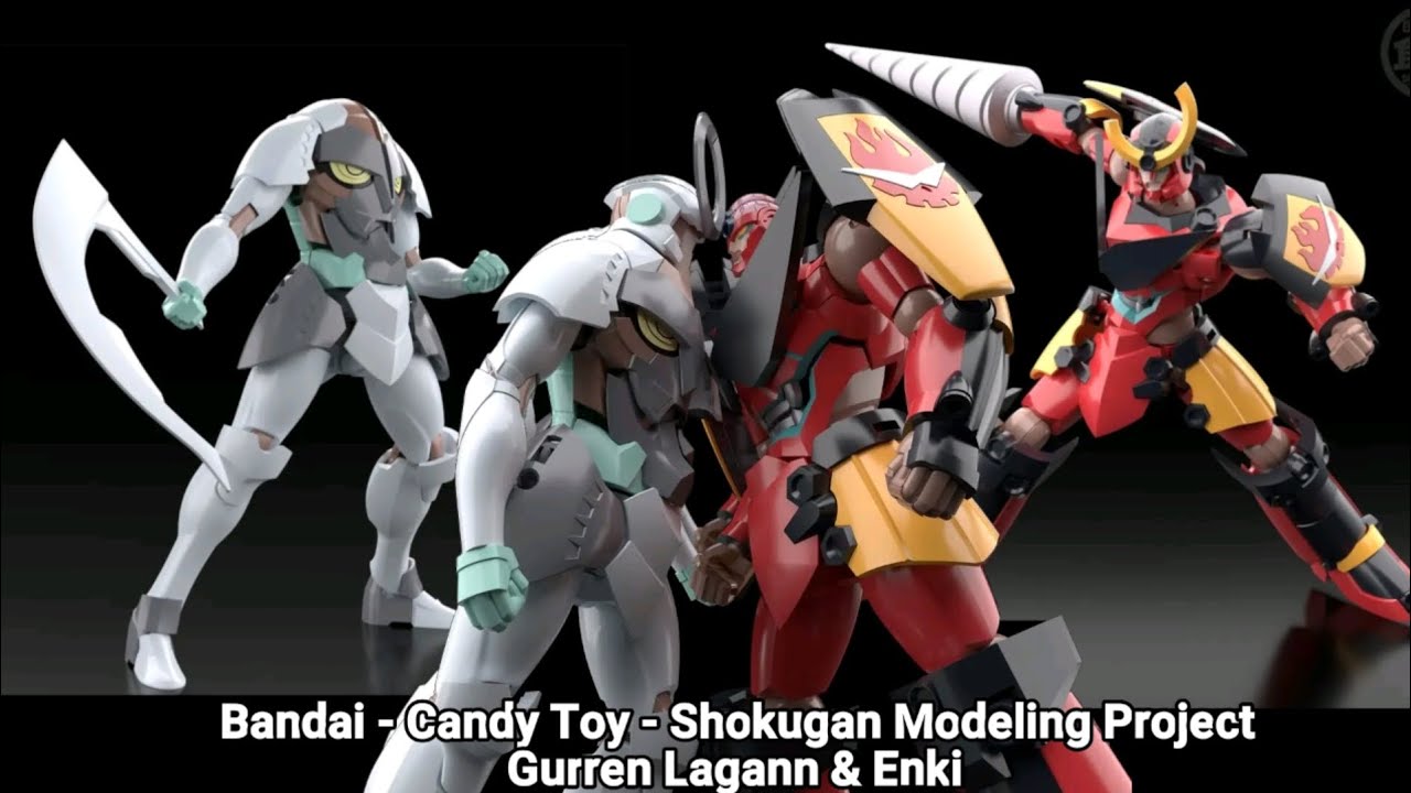 Bandai - Candy Toy - Shokugan Modeling Project - Gurren Lagann & Enki ...