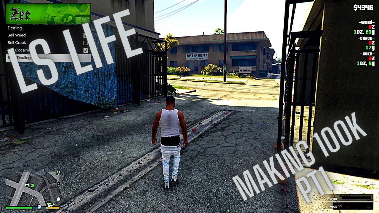 GTA V Mods - LS Life - Grind To Making 100K Part 1 - YouTube