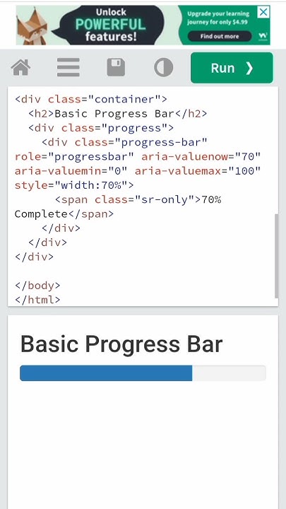 Create Progress Bar Using Css ️🔥program Css Html Bar Create Progressbar Youtube