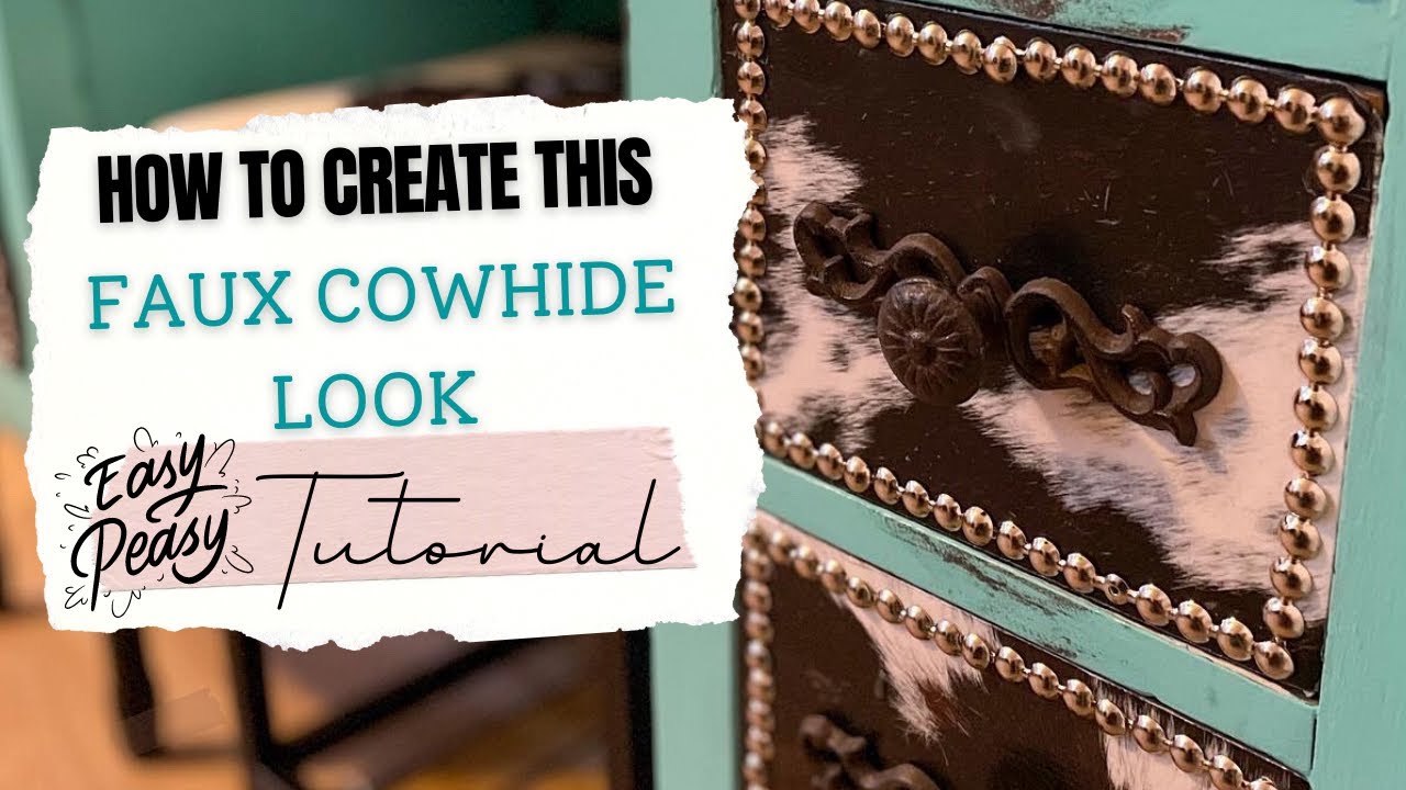 An Easy Way to Create a Faux Cowhide Look - YouTube