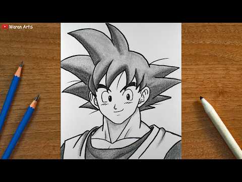 Easy Goku Drawing | How to Draw Goku | step by step for Beginners