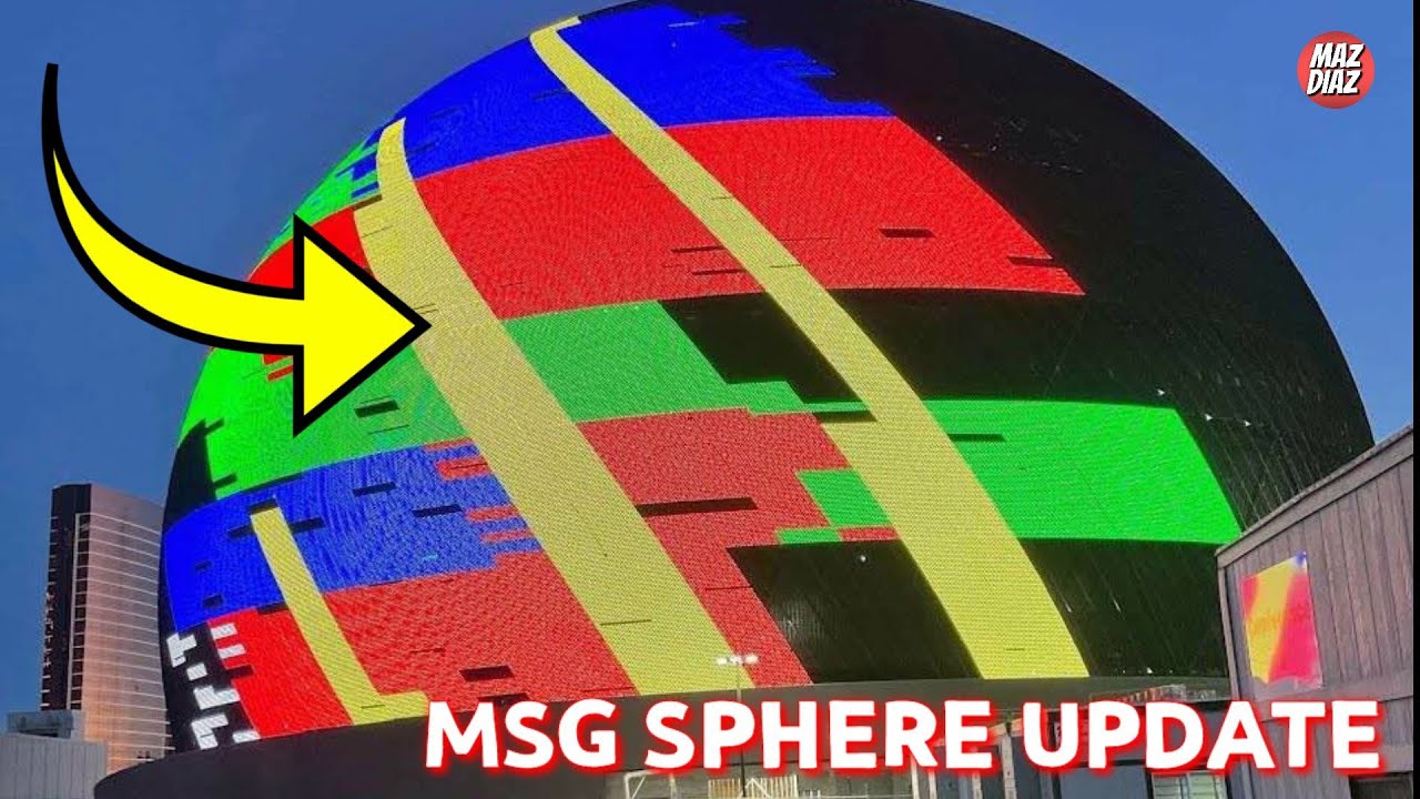 BEAUTIFUL! CAN'T WAIT! MSG Sphere Construction Update! LED Panel ...
