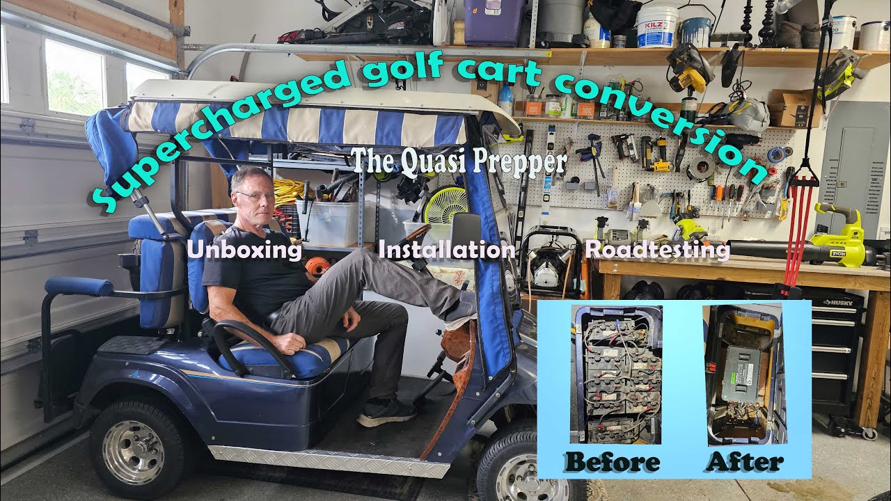 Supercharge Golf Cart conversion video - YouTube