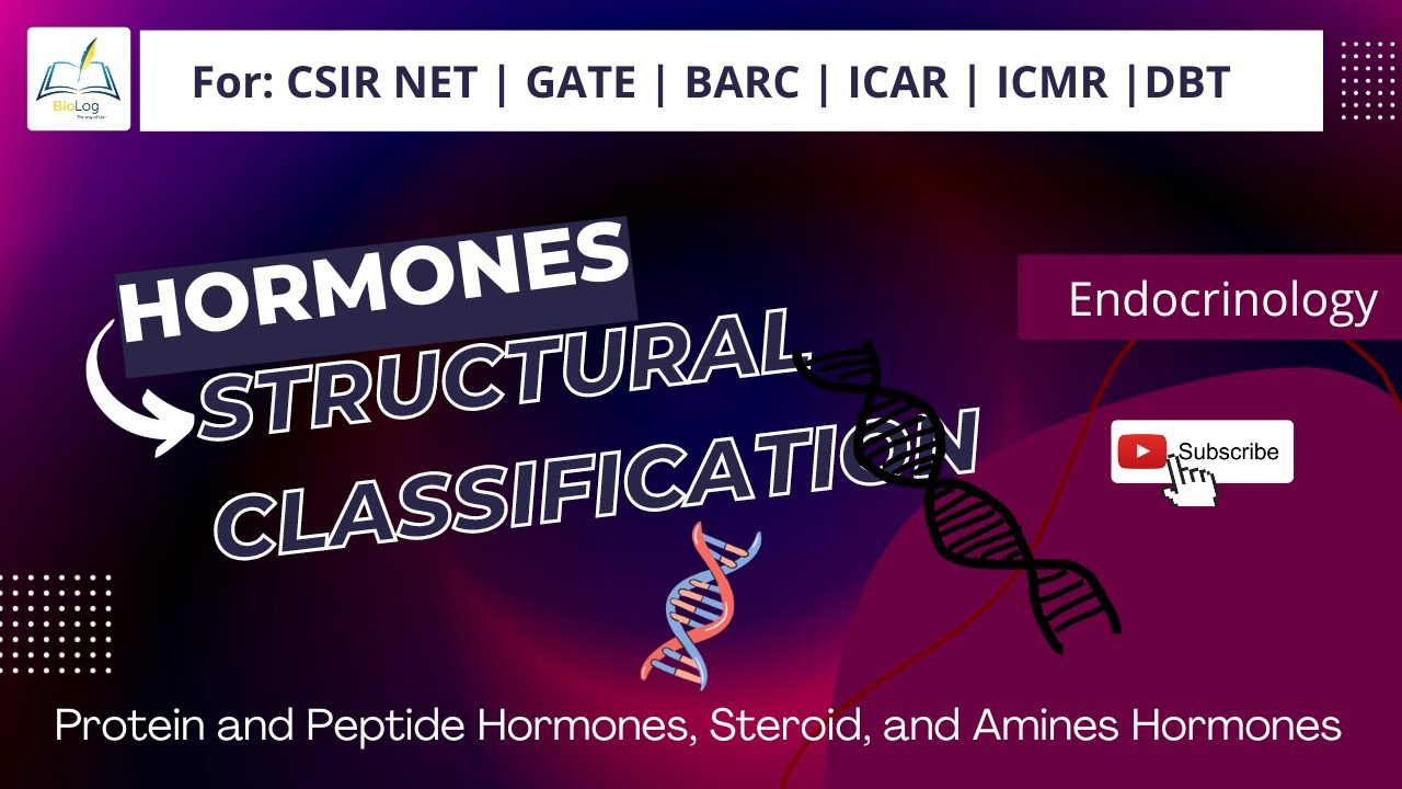 Hormones || Steroids, Protein and amines hormones || Structural ...