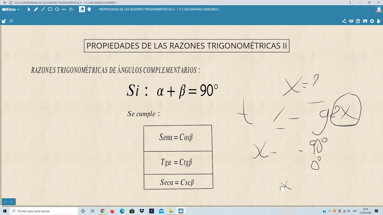 PROPIEDADES DE LAS RAZONES TRIGONOMÉTRICAS II - YouTube