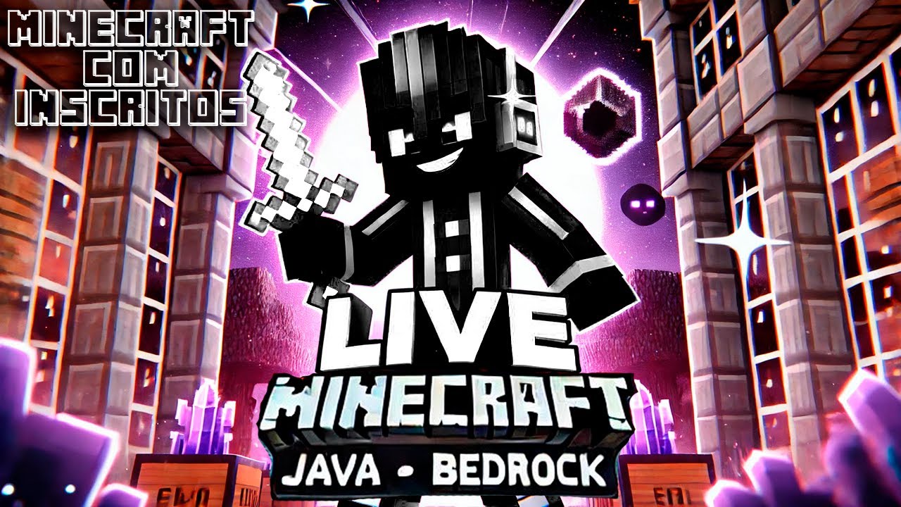🟢 JOGANDO MINECRAFT COM INSCRITOS AO VIVO [JAVA & BEDROCK] 🟢 #minecraft #shorts #live - YouTube