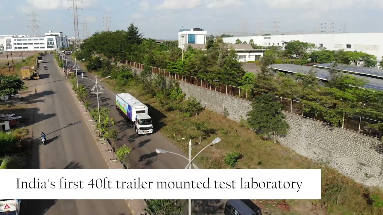 State of the art mobile test laboratory mounted on a 40ft trailer - YouTube