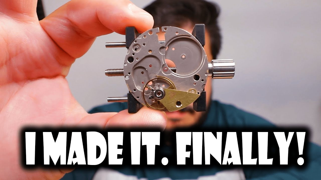 Finishing the Balance Wheel Bridge - Watchmaking Vlog 35 - YouTube