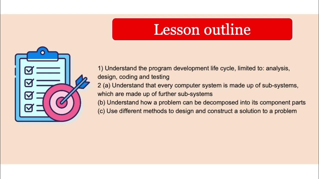 Unit 7 Lesson 1 - Program Development Life Cycle - YouTube