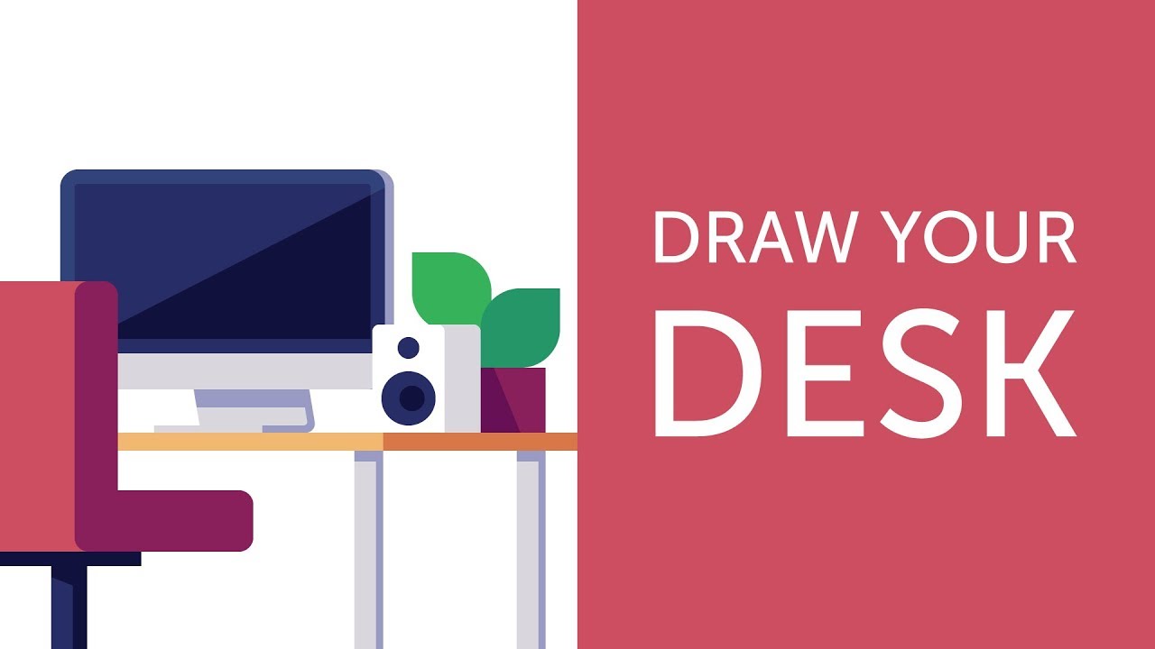How to Draw a Desk in Adobe Illustrator - YouTube