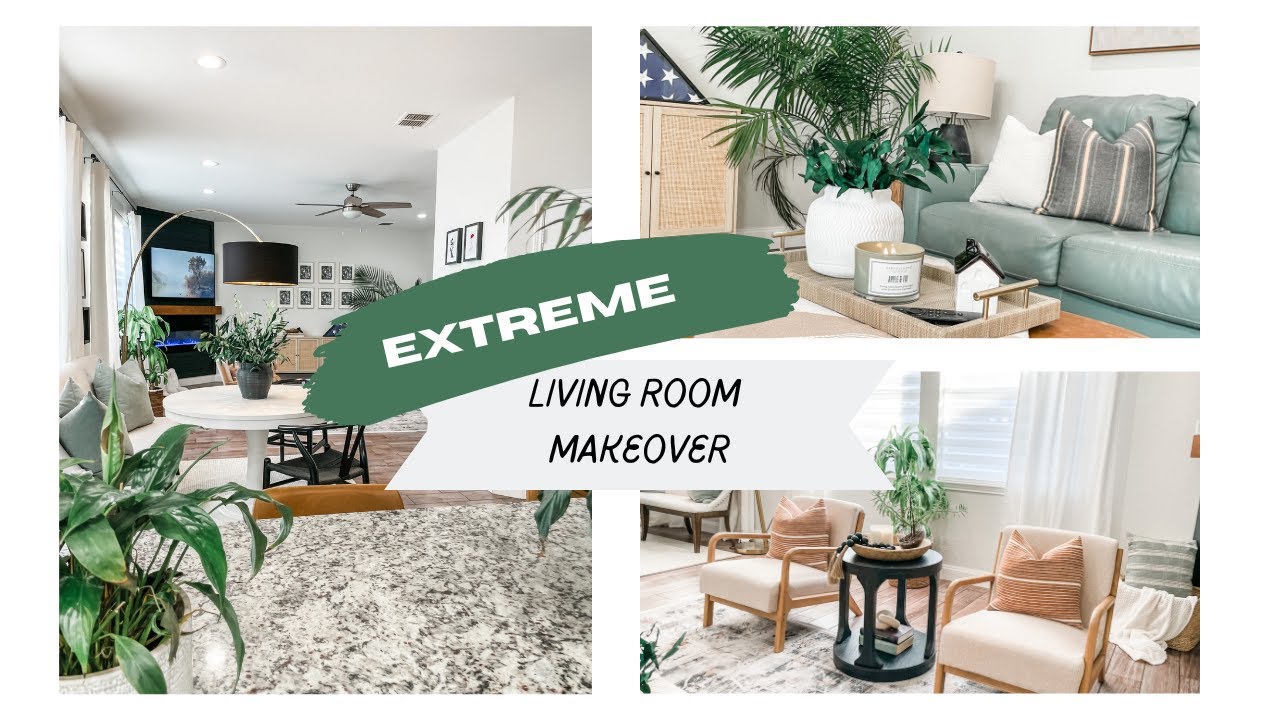 Extreme Living Room Makeover On A Budget || Making Over My Best Friend ...
