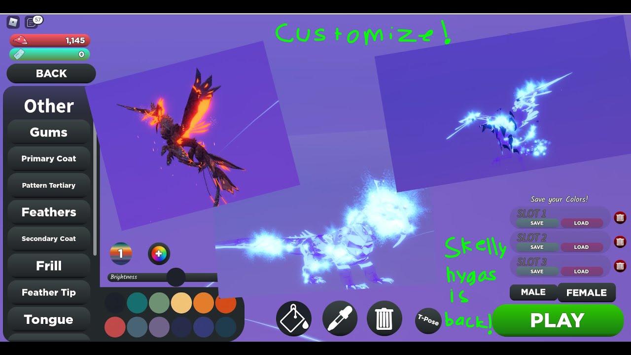 These palettes are actually CUSTOMIZABLE?!?!| Creatures of Sonaria ...