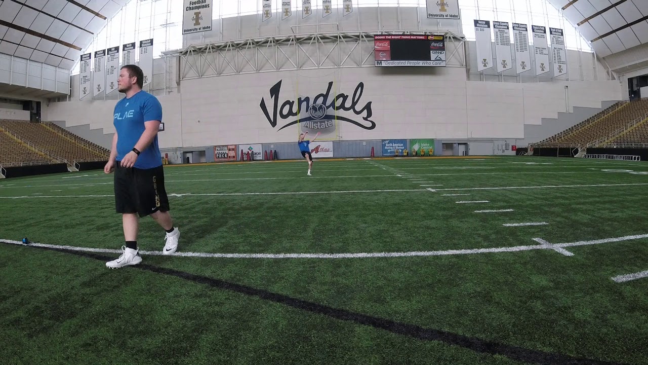 Brett Ballard 3/29/18 Workout with NY Giants Punter Austin Rehkow - YouTube