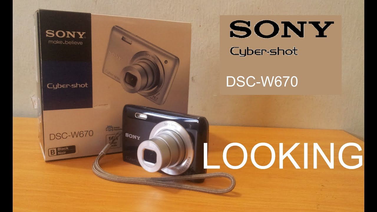 SONY Cyber-shot DSC-W670 digital camera looking video - YouTube