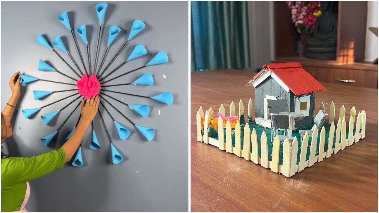 Creative DIY Wall Decoration and Miniature House Project | Easy DIY ...