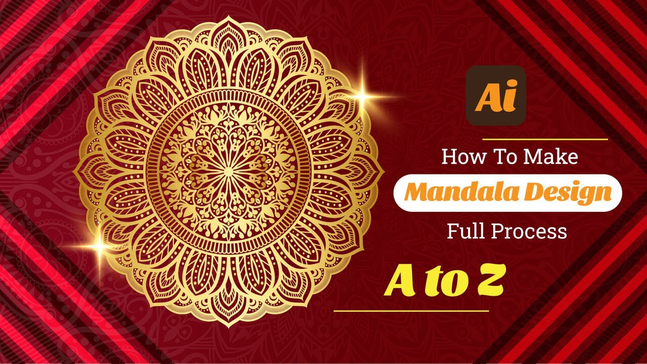 How To Draw Mandala Design in Adobe Illustrator | মান্ডালা ডিজাইন ...