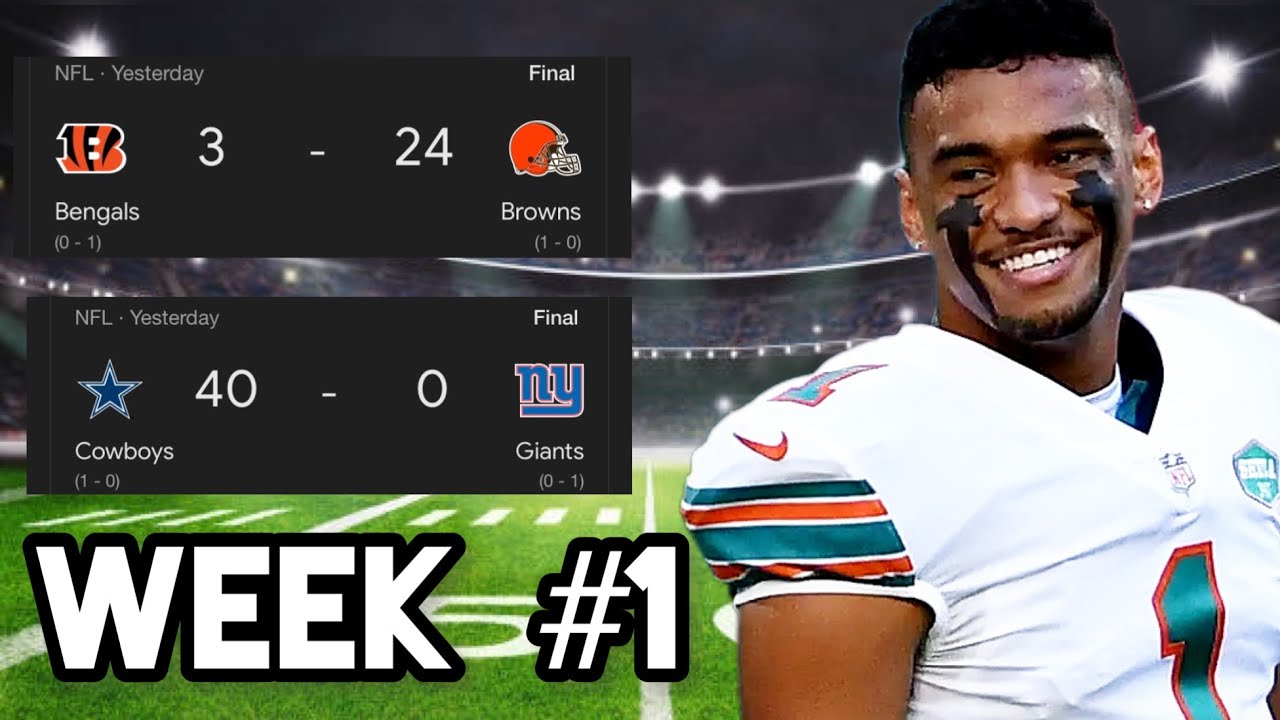 NFL Week 1 Recap & Reaction + NFL Updated Power Rankings - YouTube