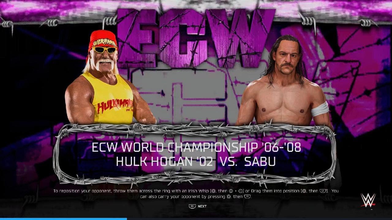 SABU VS HULK HOGAN IN AN EXTREME RULES MATCH FOR THE ECW CHAMPIONSHIP # ...