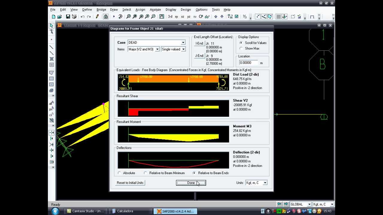 diafragmas en SAP2000 - YouTube