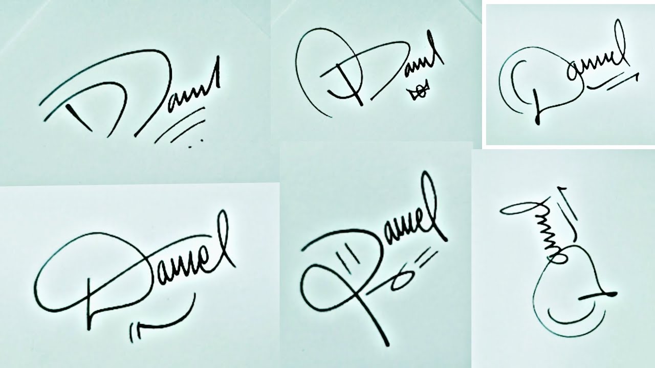 How to Draw Signature like a Billionaire (For Alphabet "D") - PART 2 - YouTube