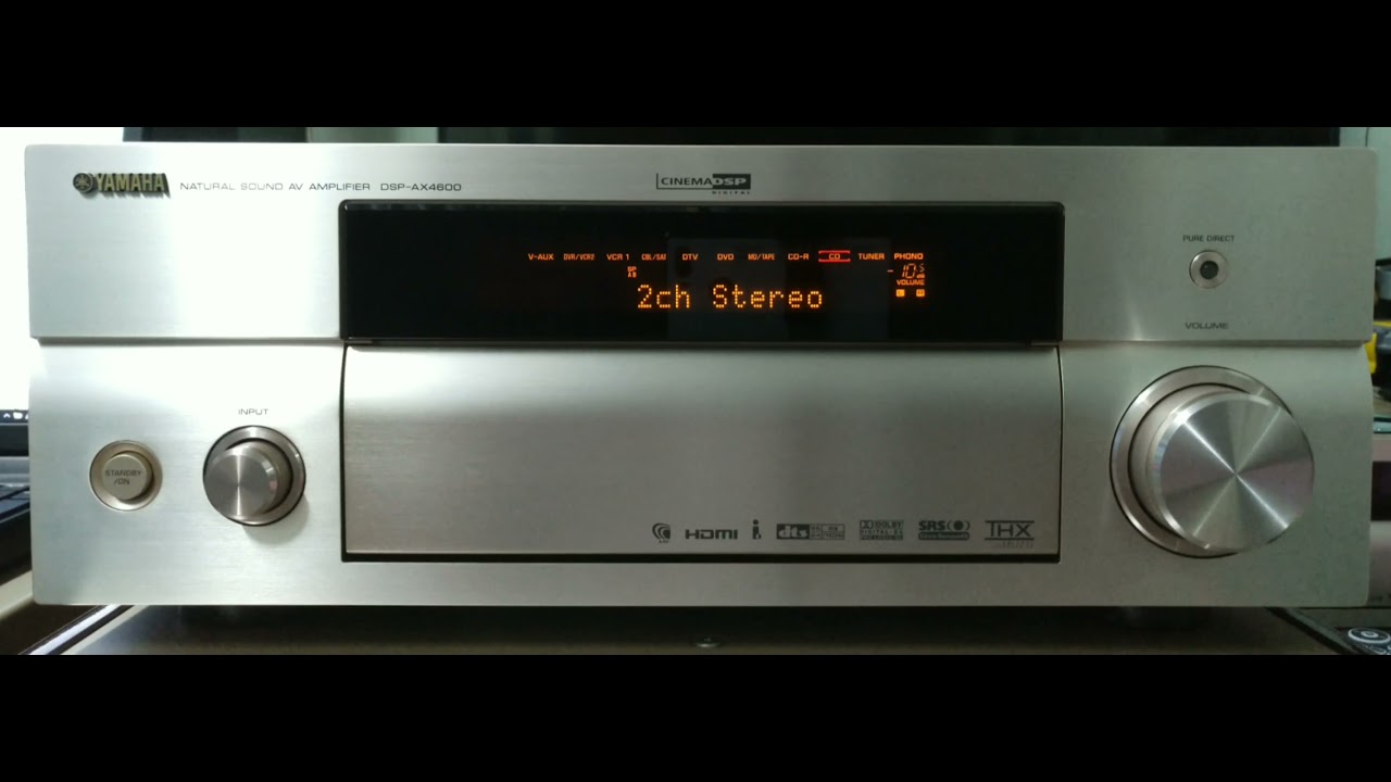 YAMAHA DSP-AX4600 - YouTube