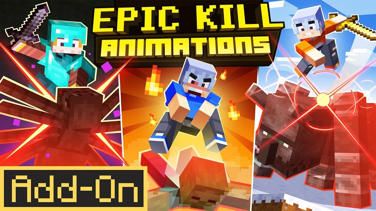 EPIC KILL ANIMATIONS ADDON: Insane Combat Finishing Moves in Minecraft ...