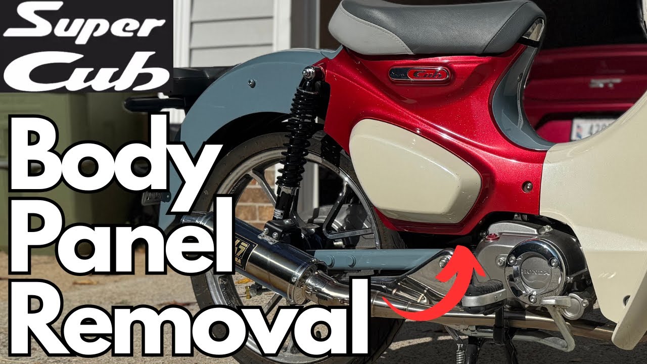 Honda Super Cub C125 - Body Panel Removal - YouTube