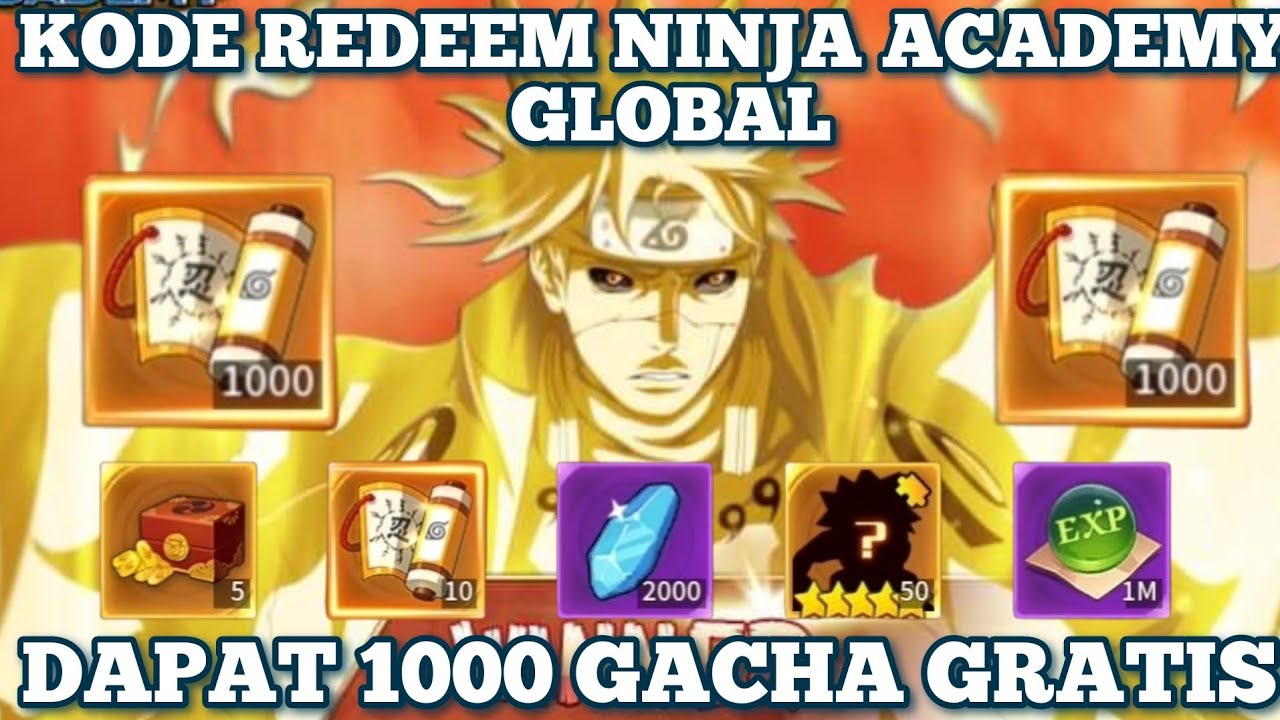 Kode Redeem Ninja Academy Global 2024 ! Gift Code Ninja Academy Global ...