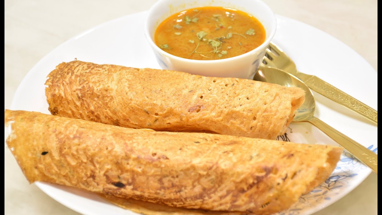 MIXED DAL DOSA RECIPE | PROTEN RICH BREAKFAST RECIPE | INSTANT SAMBHAR ...
