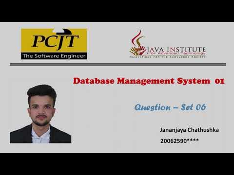 Question Set 06 | Database Management System | Java Institute - YouTube