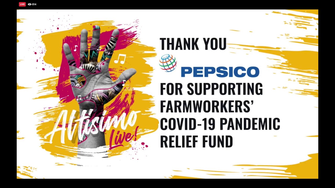 Thank you PepsiCo for supporting the Farmworkers' Pandemic Relief Fund ...